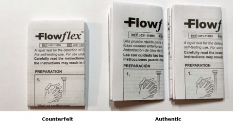 PUBLIC NOTICE OF COUNTERFEIT FLOWFLEX™ COVID-19 TEST KITS - ACON LABS INC.